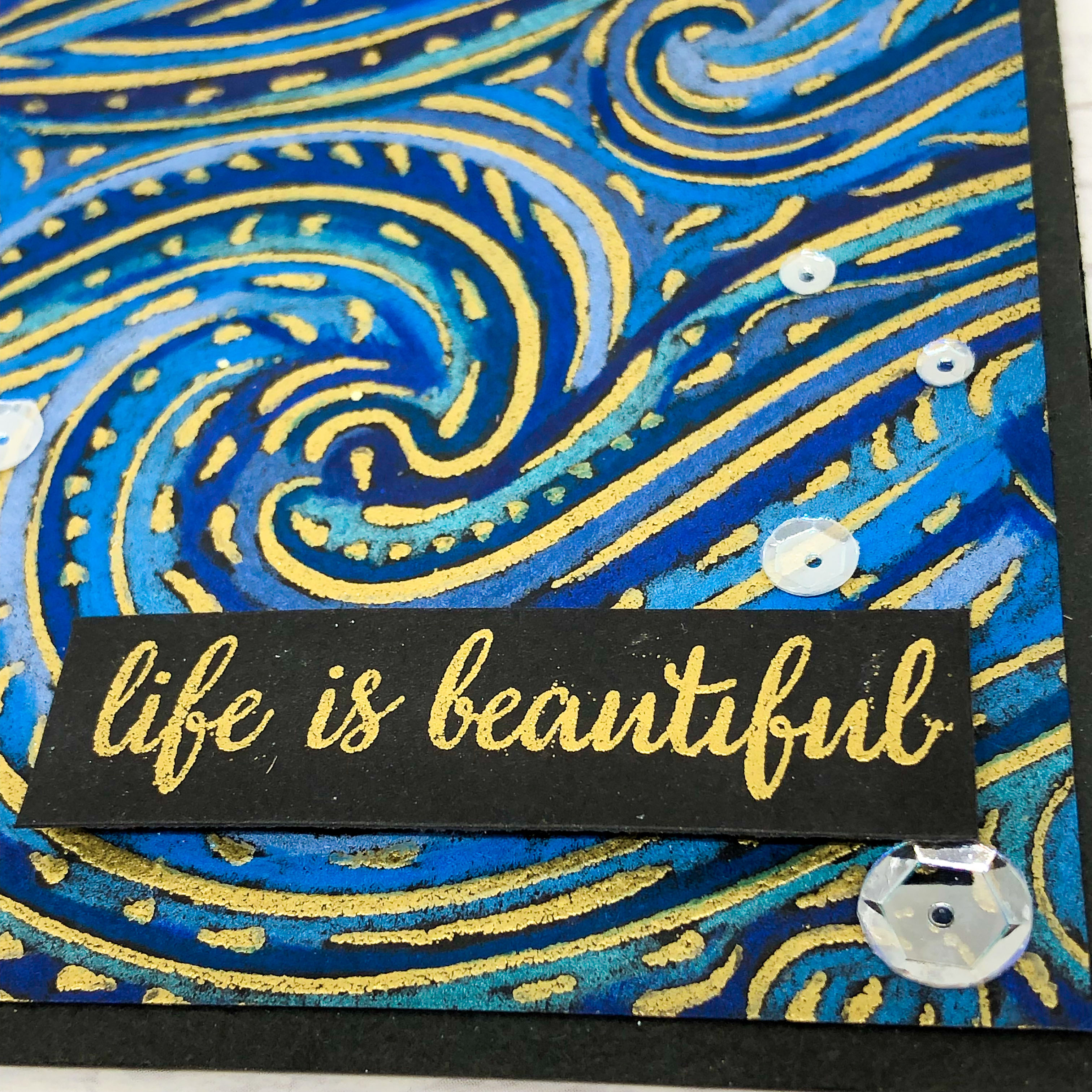 Embossing and Colored Pencils – Strangely Creative