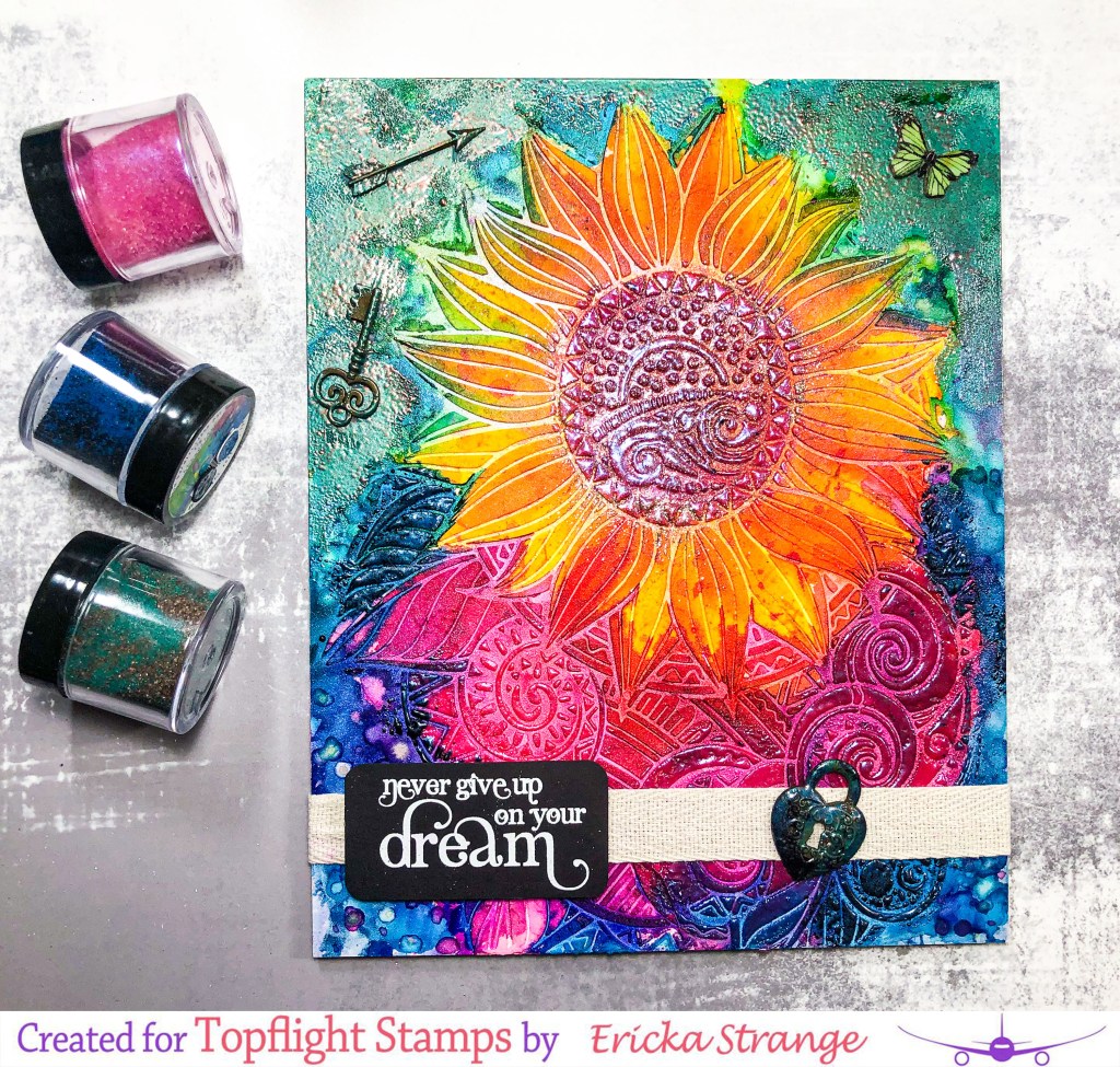 Sunflower Power Embossing – Strangely Creative