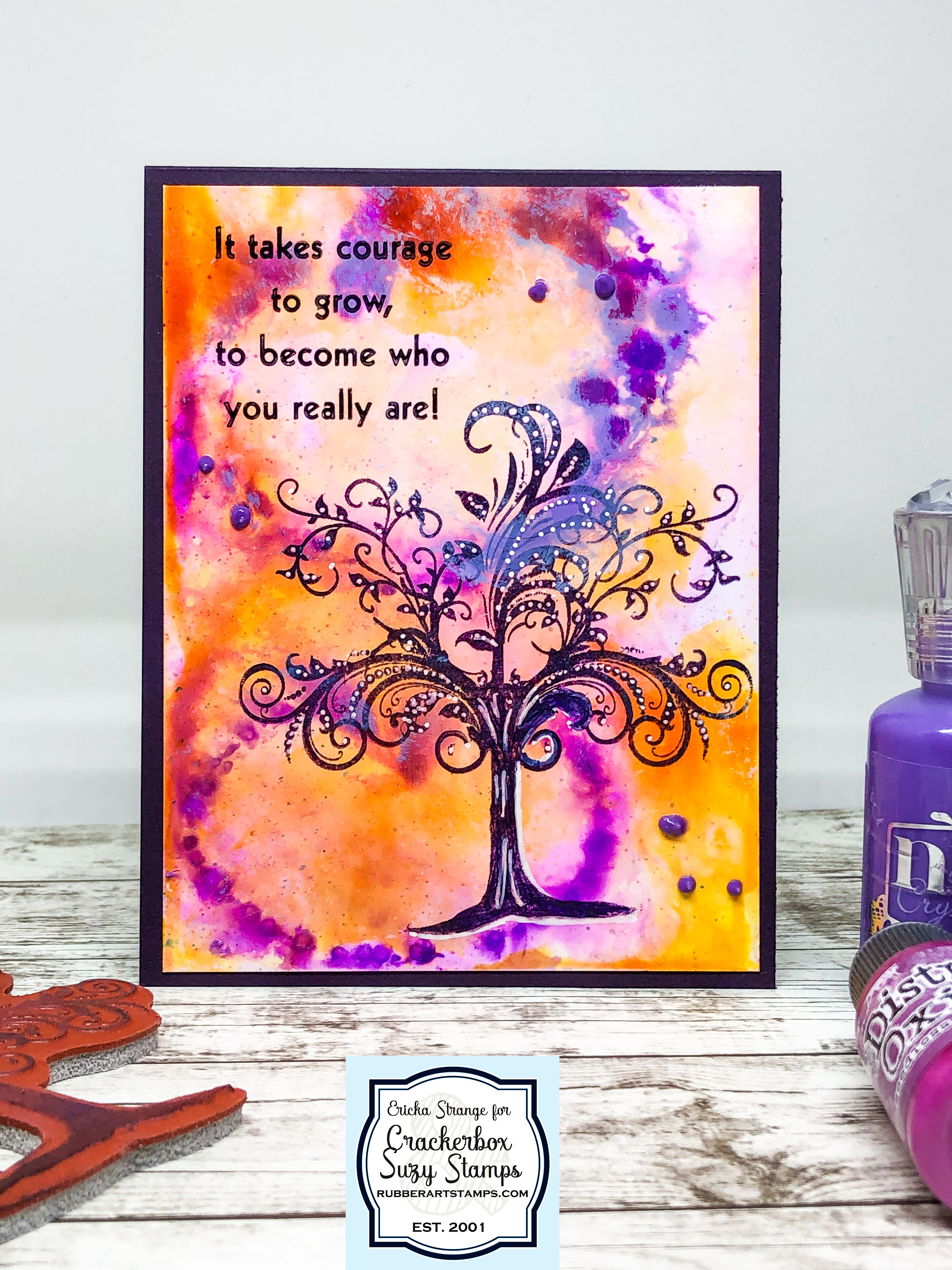 Whimsy Tree with Distress Oxides – Strangely Creative