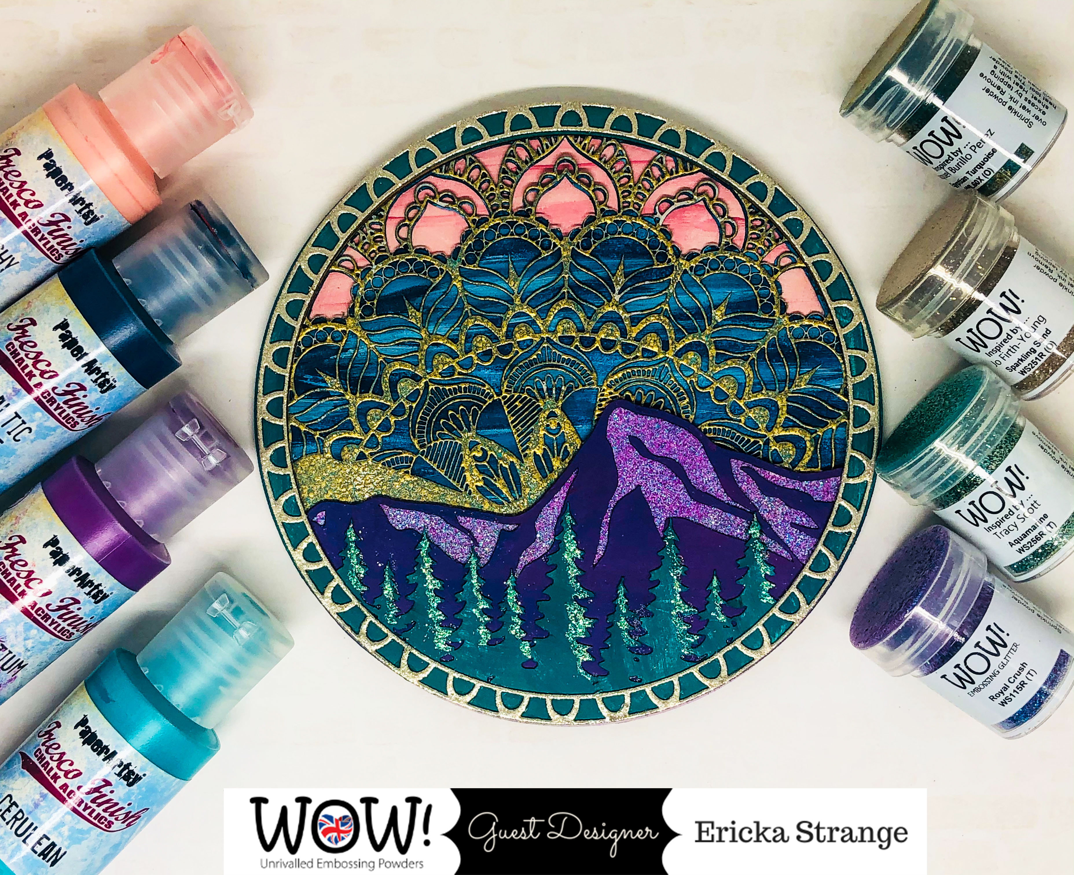 WOW! Heat Embossing on Chipboard – Strangely Creative