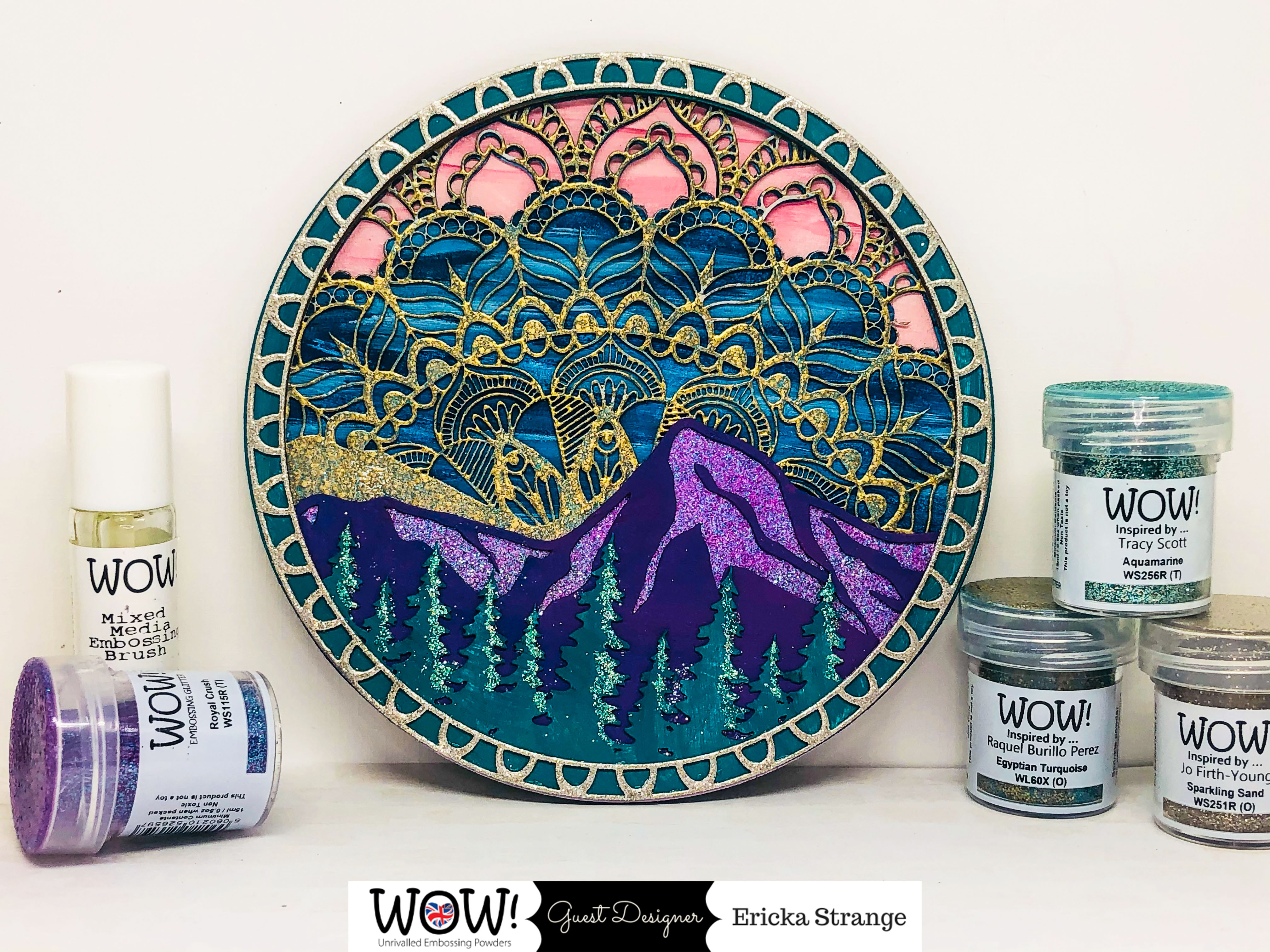 WOW! Heat Embossing on Chipboard – Strangely Creative