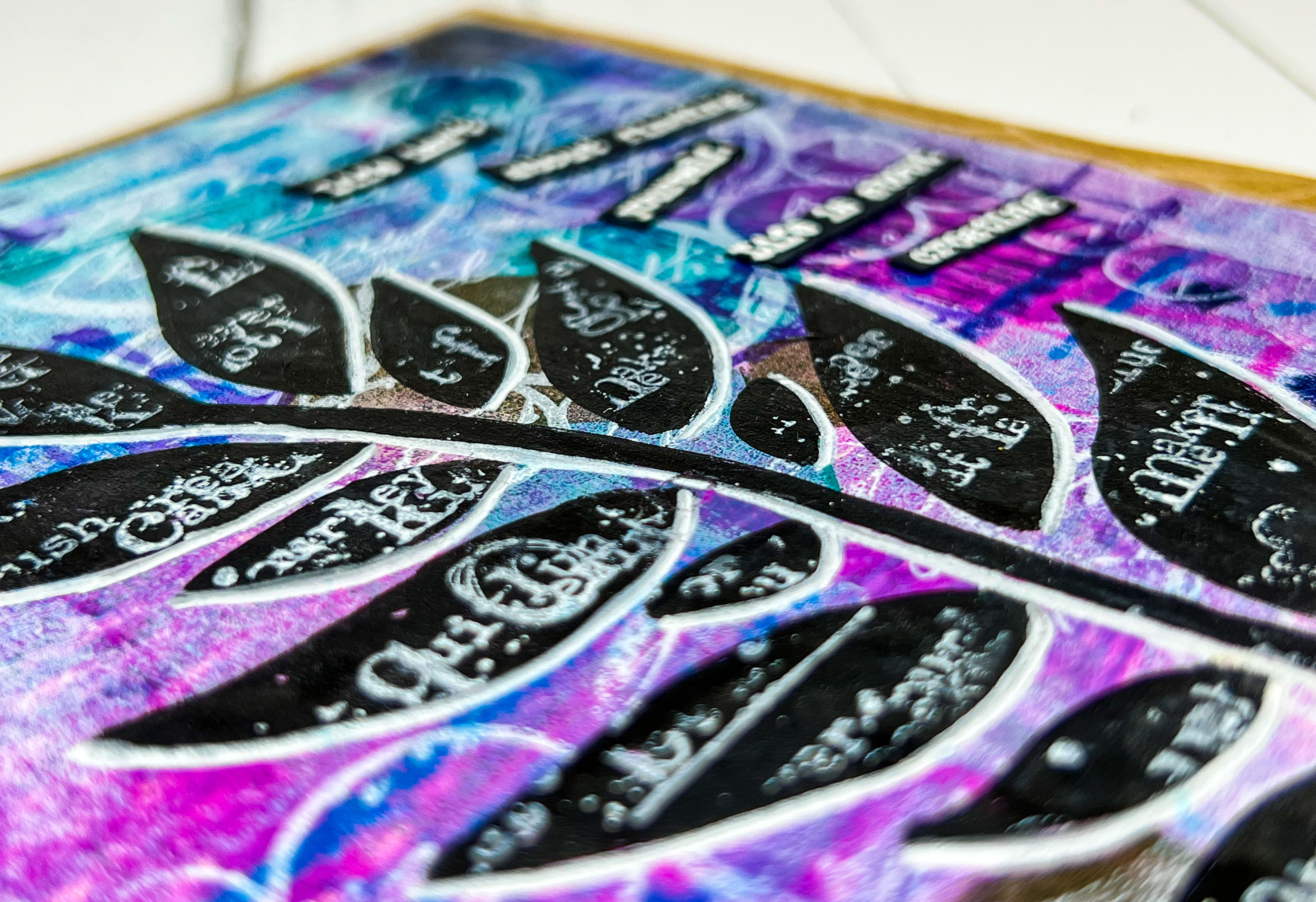 Creating a PaperArtsy Gel Press Card – Strangely Creative