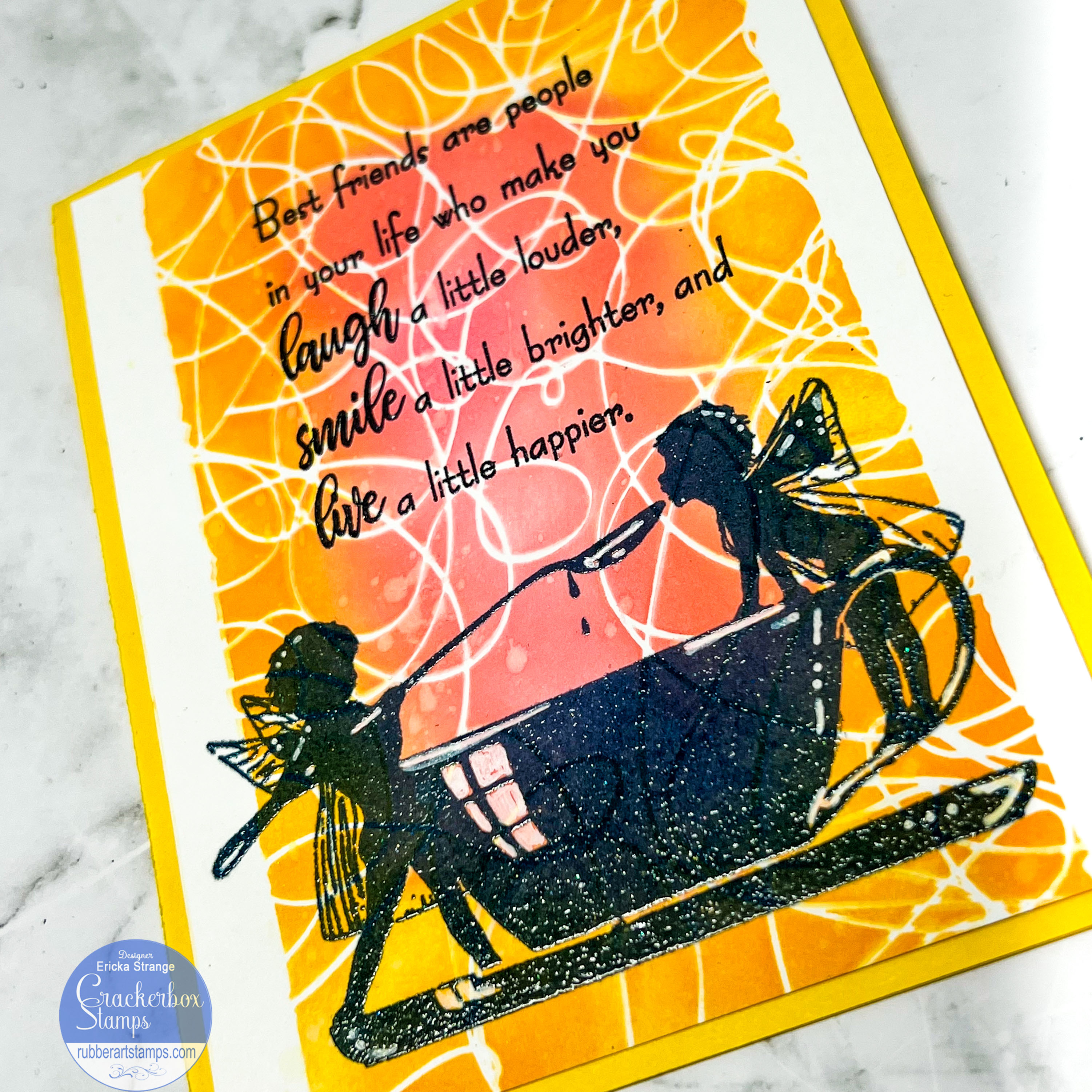 Crackerbox Stamps Best Friend Card – Strangely Creative